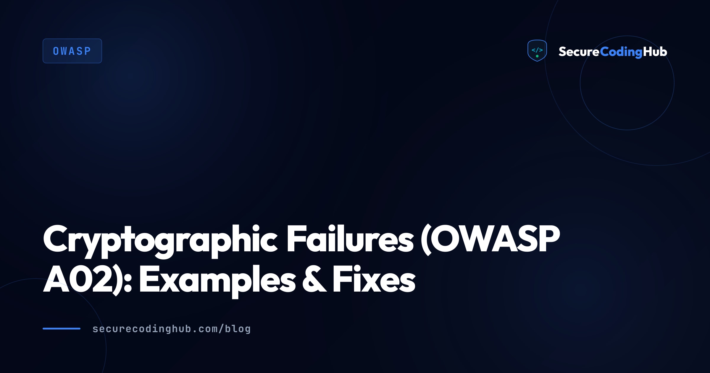 OWASP A02 Cryptographic Failures: 2026 Developer Cheat Sheet